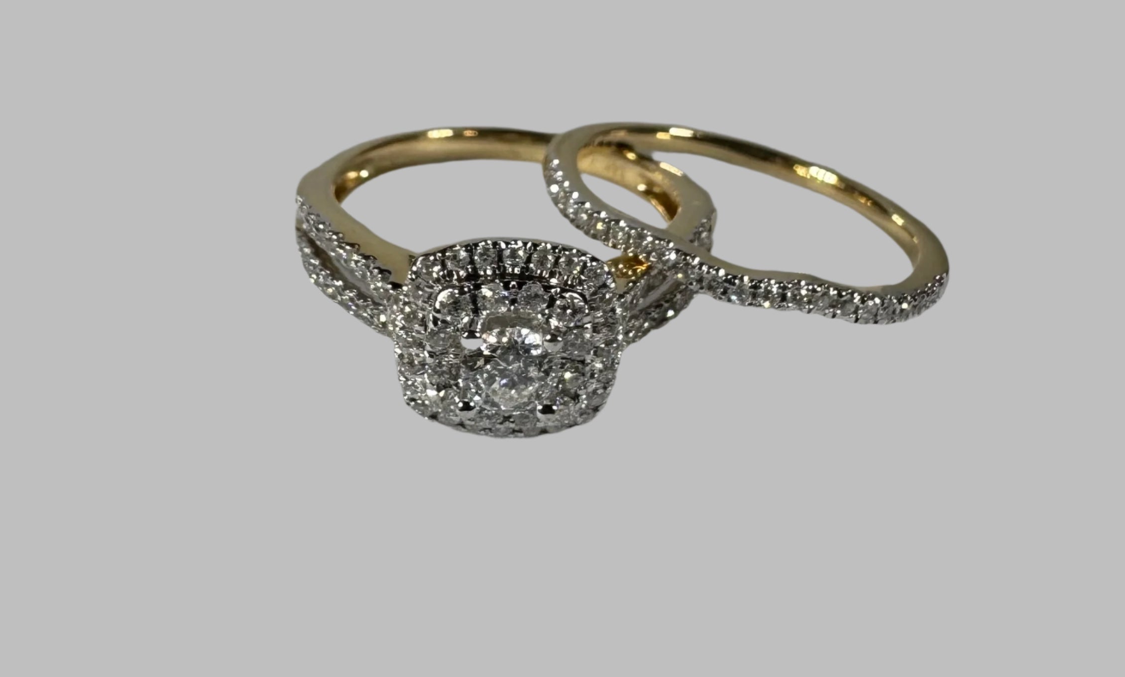 DR1009 - 14K Yellow Gold - Square (Halo) - Diamond - Bridal Ring – DR4E